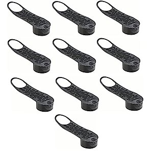 Jerry Bear Protective Dust/Ice Cap for QCC1/OPD Propane Tank Valve, with Captive Strap for Grill/Heater/RV (10),Black