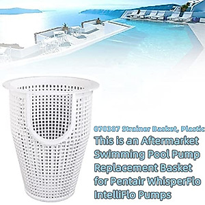 NOOTO 070387 Replacement for Pentair B-199 Pump Basket for WhisperFlo IntelliFlo 91110040, 310-3210 Pool Pump Basket