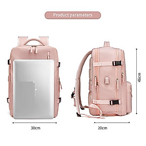 Bylesary Men & Women Travel Minimalist Backpack Carry On Backpacks Airline Approved, Airplane Traveling Waterproof Duffel Bag With Shoe Compartment Casual Daypack