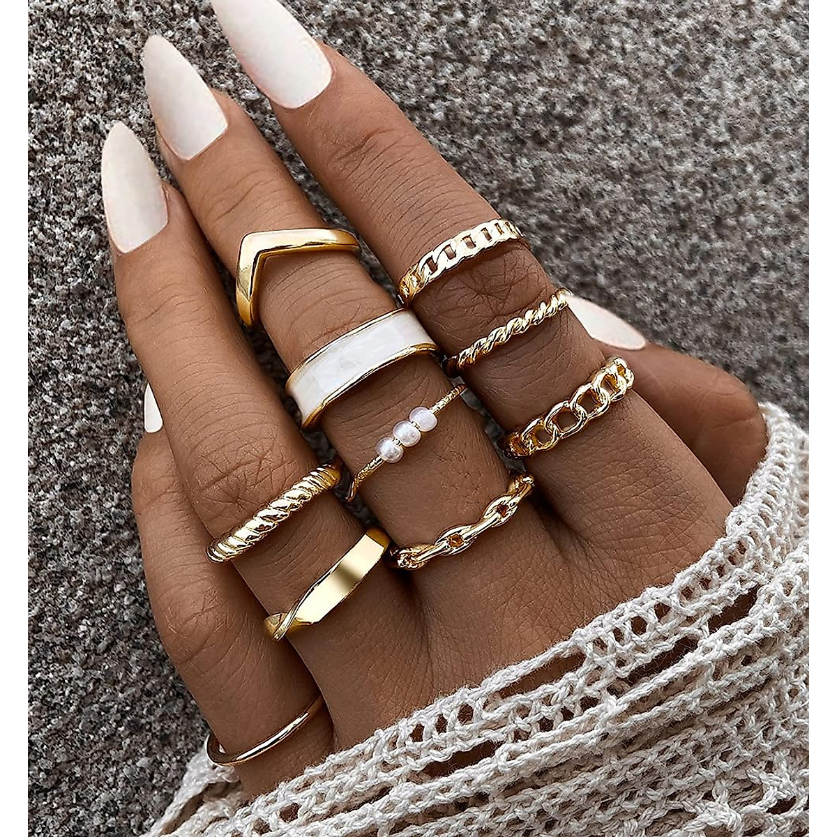 iF YOU 30 Pcs Vintage Gold Knuckle Rings Set, Boho Butterfly Snake Stackable Finger Rings for Women, Midi Rings Pack