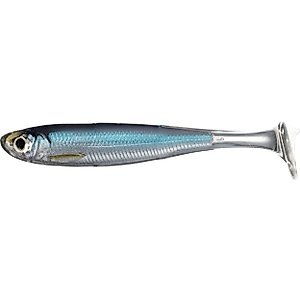 LIVE TARGET SRS100SK201 ICT Slow-Roll Shiner - Paddletail, 4", Multi, One Size
