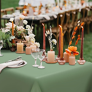 3Pack Sage Green Plastic Tablecloths for Rectangle Tables, Green Disposable Table Cloth, Waterproof Sage Green Table Cover for Birthday Bridal Wedding Baby Shower Party Decorations, 54 X 108Inch