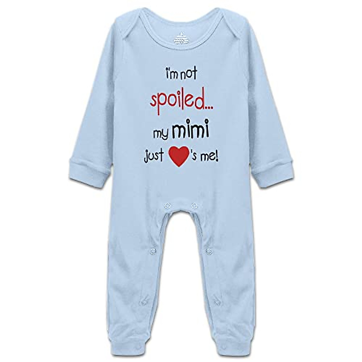 I'm Not Spoiled My Mimi Just Loves Me Baby Bodysuit Onesie Cotton Infant Romper Unisex Toddler Outfits