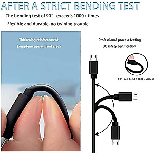 Fast Wall Charger & 5 ft USB Charging Cable Cord fit for Consumer Cellular Link, Consumer Cellular Link ii 2, Doro PhoneEasy 7050 626 824 618 610 680 605 612 615 Flip Phone & More Flip Phone Charge