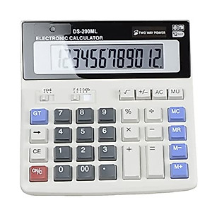Large Button Desktop Calculator, Two Way Power Calculators Desktop,12 Digit Calculator, Large Screen Clear Display, Easy to Press As A Desk Calculator