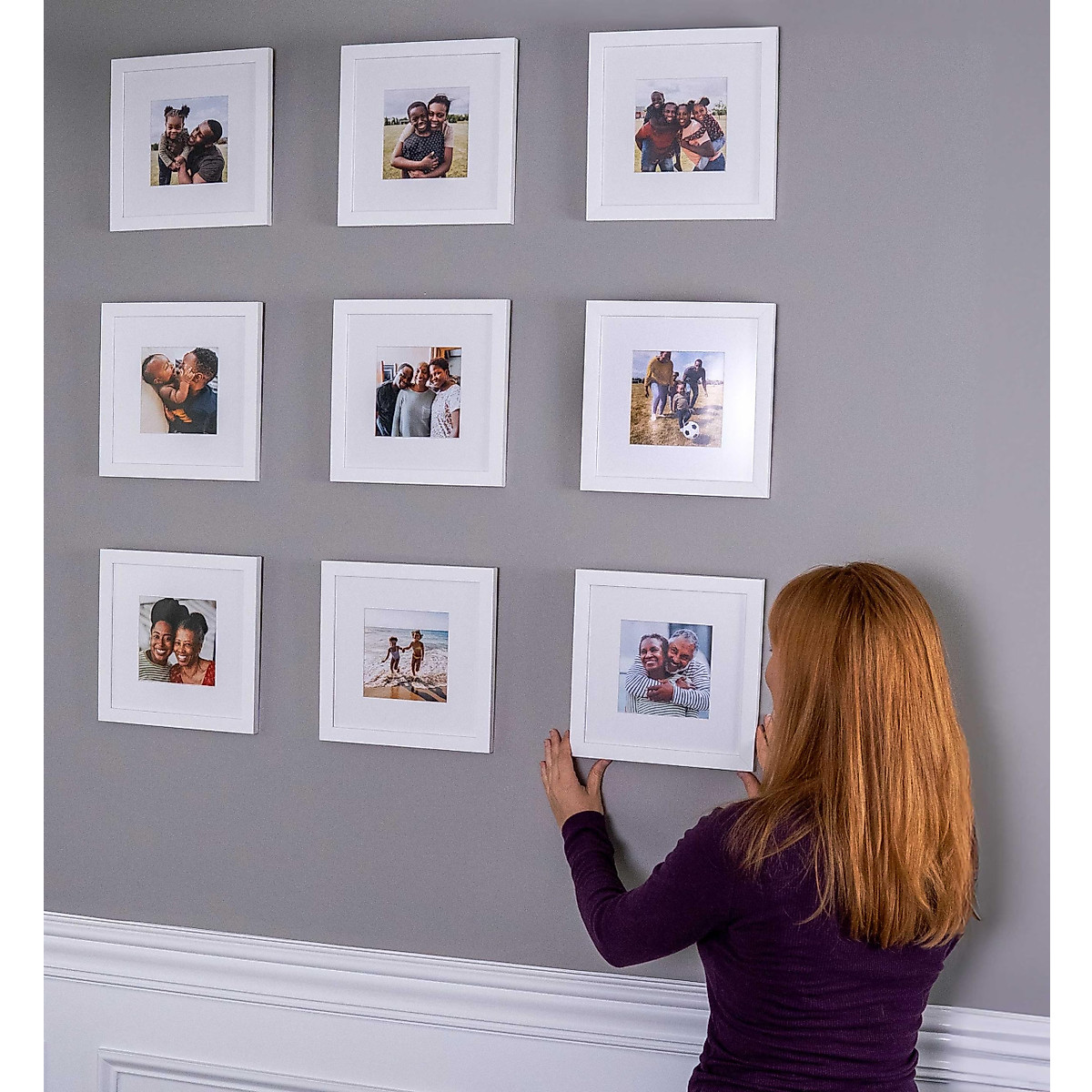 Poster Palooza 11x16 Frame White Solid Pine Wood Picture Frame | UV Acrylic, Foam Board Backing & Hanging Hardware