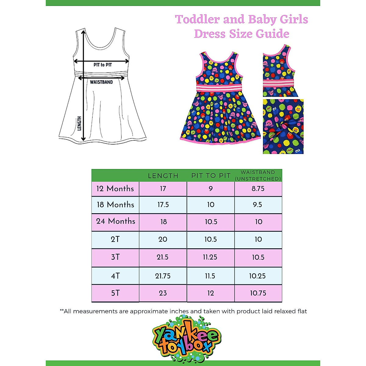 Isaac Mizrahi Loves Sesame Street Elmo Baby Toddler Fit and Flare Soft Dress (3T, Toddler Multicolor)