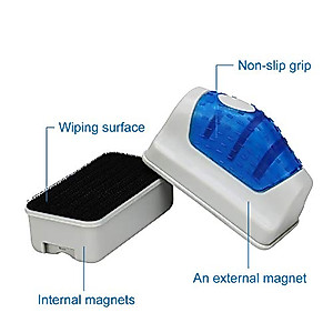 Jasonwell Magnetic Aquarium Fish Tank Glass Algae Glass Cleaner Scrubber Floating Clean Brush(S)