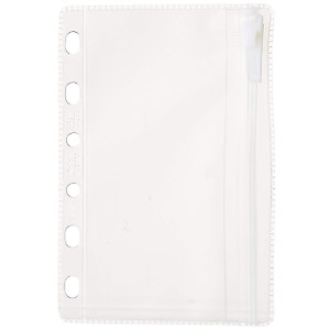 Filofax Zip Closure Envelope, Pocket (B213618), Clear, 3.25 x 4.75 inches