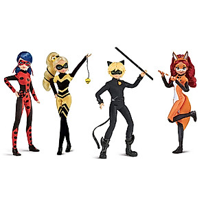 Miraculous Dolls Multipack | 26cm Ladybug Cat Noir & Queen Bee