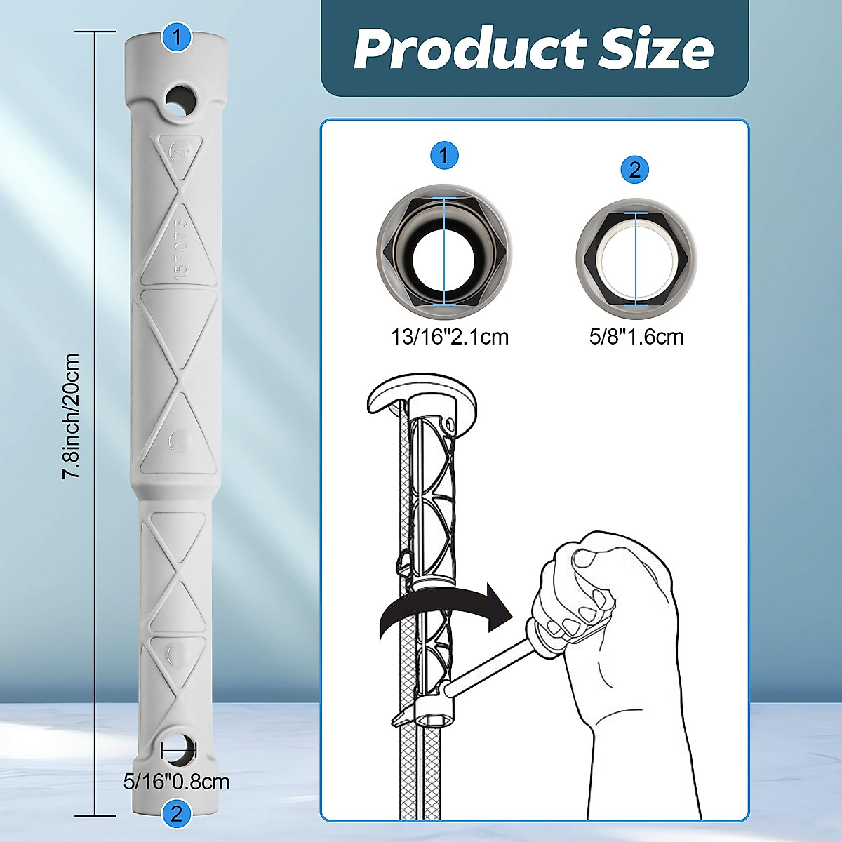 Enhon Kitchen Faucet Installation Tools Compatible with Moen 118305 Collection Replacement, Faucet Removal and Install Tool, Faucet Tighten Loose Wrench Tool for Faucet Installation (Plastic,Quality)