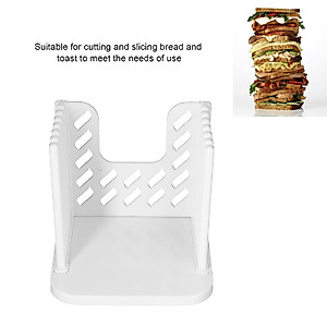 Bread Cutter, Bread Slicer,ABS Bread Slicing Tool, Sandwiches Bread Cutter, Simple Structure, Exquisite Workmanship, Different Spacings of Knife Guide Slots to Meet the Needs of Use