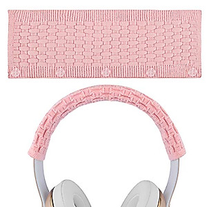 Geekria Headphone Headband Cover Compatible with Beats, Bose, AKG, Sennheiser, Sony, Audio-Technica Replacement Headband Cover/Headband Protectors/Top Pad Protector Sleeve (Pink)
