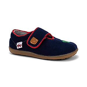 See Kai Run Cruz II - Easy-On Felted Wool Slippers for Little Kids - Hungry Caterpillar, Toddler 7