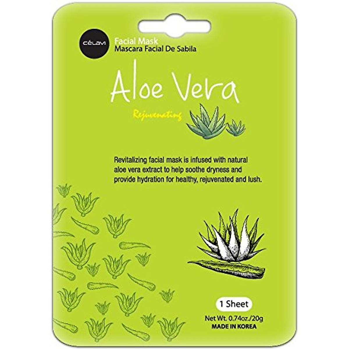 Celavi Collagen Facial Face Mask (24-Sheets) Classic Korean Skincare