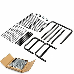 BechUbre Heavy Duty Rolling Hamper Laundry Basket Cart with Wire Hanging Rack and Storage Rack Commercial Rolling Laundry Butler White