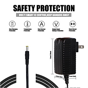 26V Power Charger for TINECO Cordless Vacuum Charger A10 Dash A11 S3 Hero Master iFLOOR S3 Series AC/DC Adapter Replacement Class 2 Power Supply for YLS0241A-T260080