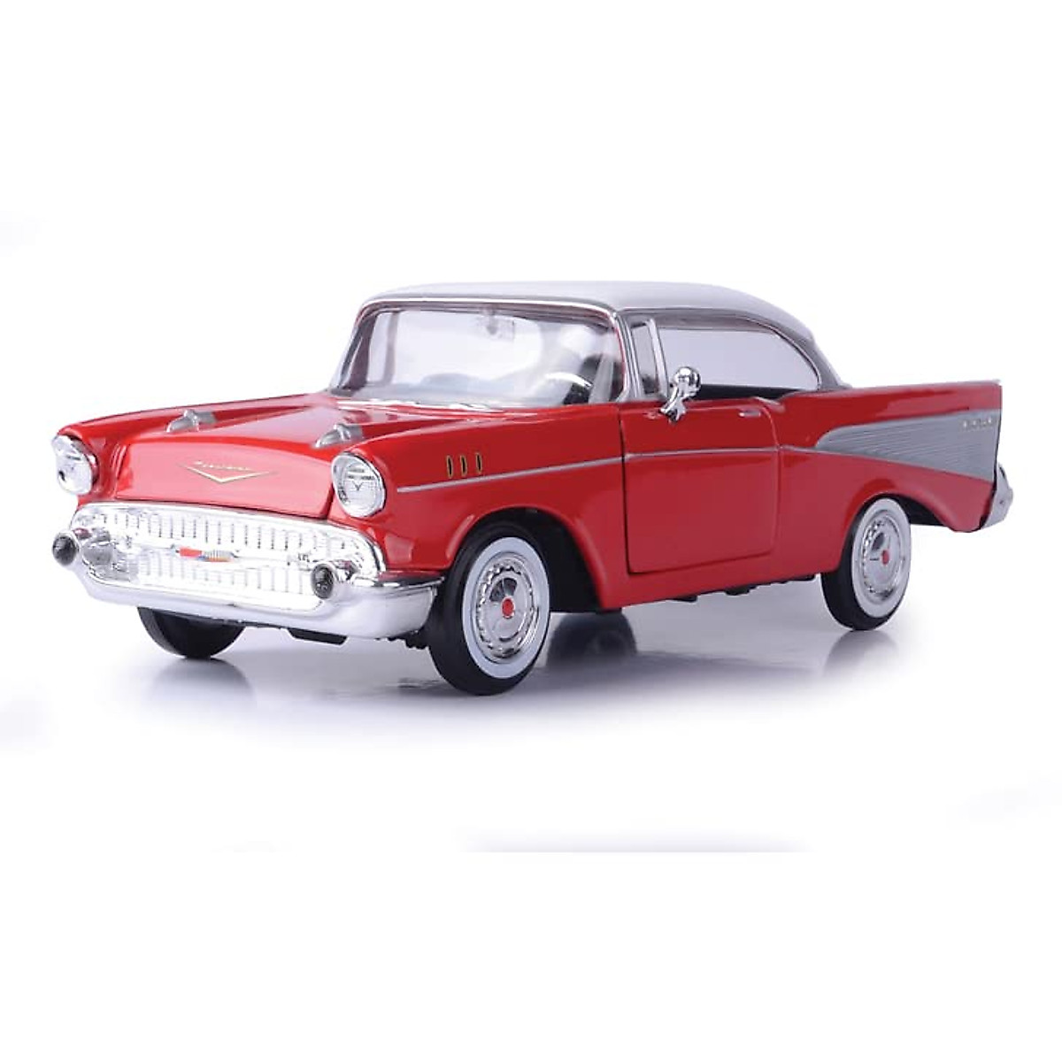 Motormax 1957 Chevy Bel Air Coupe 1/24 Red 73228AC-RD