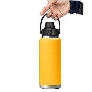 XACIOA Spout Lid for Yeti Rambler Water Bottle 18 26 36 46 64 oz,Chug Cap Fit Simple Modern Wide Mouth Sport Bottle, Replacement Flip Top Lid Accessories with Push Buttom & Lock