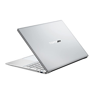 TOPOSH Windows 10 Laptop,15.6 inch PC Notebook,8GB RAM+256GB SSD,Intel Celeron 5205U,for Business use,Backlit Keyboard Dual Core,WiFi Bluetooth-Silver