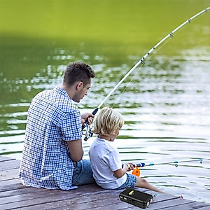 LIOOBO 3Pcs Box Bait Storage Box Backpack Black Fishing Tackle Storage Black Serving Tray Black Backpack Tackle Organizer Fishing Lure Tray Tackle Bag PVC Fishing Accessories Detachable