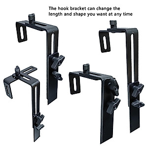 Generic Annurssy Foldable Balcony Railing Table, Rail Hanging Bar Table, Garden Baluster Patio Table(Black), Large