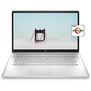 HP 17-CP000 Laptop 2021 17.3” HD+ 1600 x 900 Display AMD Athlon Silver 3050U, 2-core, AMD Radeon Graphics, 24GB DDR4, 2TB SSD, Wi-Fi 6, Bluetooth 5.2, 720p HD Camera, Windows 11 Pro