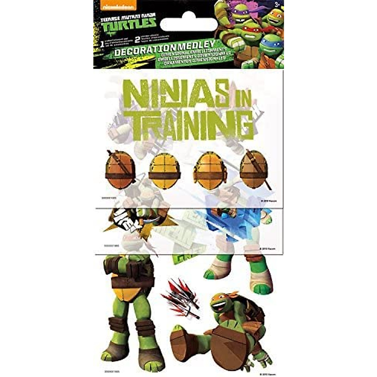 Teenage Mutant Ninja Turtles Mini Backpack for Kids Set - Bundle with 11" TMNT Backpack, Stickers, Water Pouch, More | TMNT Backpack Preschool