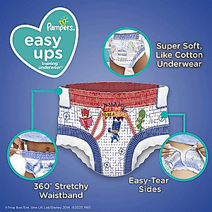 Potty Training Seat Starter Kit—My Size Potty Lights & Songs Transitions and Pampers Easy Ups 2T-3T Potty Training Underwear for Boys and Girls, Size 4, 140 Count (Packaging May Vary)