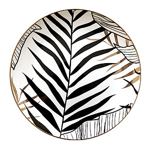 16-Piece Dinnerware Set, Round Dinner Plates , Dish set for 4,Scratch Resistant, Lead-Free, Microwave, Oven, and Dishwasher Safe