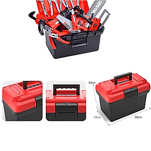 Kids Tool Set, 55 Pcs Kids Tool Set Pretend Play Kids Toys with Tool Box and Electronic Toy Drill, Toy Tools for Toddler Boys Girl Kid Child Ages 3+