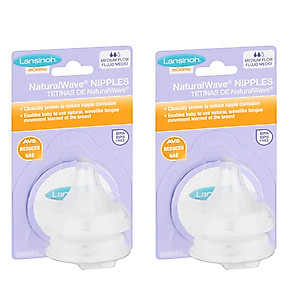 Lansinoh mOmma Medium-Flow Nipple 4-Count