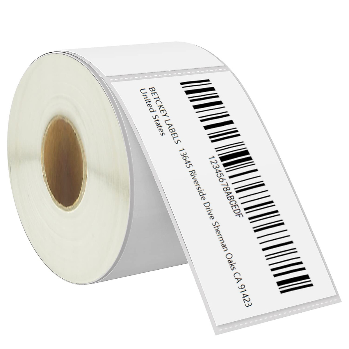 BETCKEY - 2.25" x 4" (57 mm x 102 mm) Multipurpose & Shipping Labels Compatible with Zebra & Rollo Label Printer,Premium Adhesive & Perforated [1 Rolls, 350 Labels]