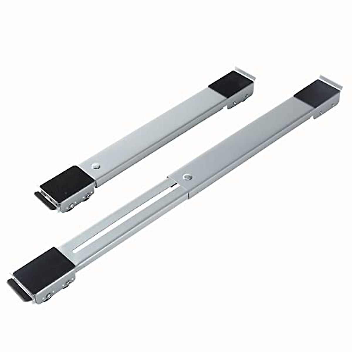 Heavy Duty Extendable Appliance Rollers Mobile Washing Machine Base Extensible Appliance Roller, Dryer Base, Non-Slip, with Wheels (grey)