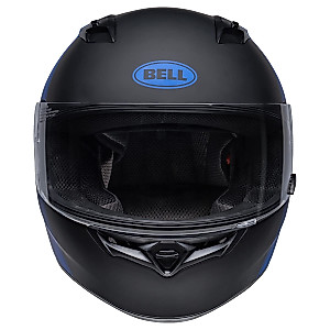 Bell Qualifier Full-Face Motorcycle Helmet (Ascent Matte Black/Blue/White - Small)