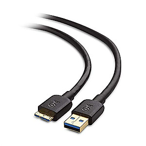 Cable Matters Long Micro USB 3.0 Cable 10 ft (External Hard Drive Cable, USB to USB Micro B Cable) in Black