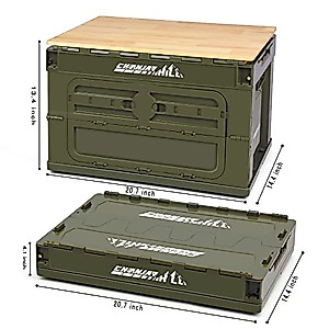 Chanjarhill Collapsible Lidded Trunk Organizer Camping Storage Box Multi function box