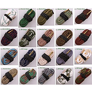 Aimee_JL New Bore Cleaner .50 Cal .54 Cal Gun Barrel Cleaning Rope Rifle/Pistol/Shotgun Brass Brush Cleaning Cord