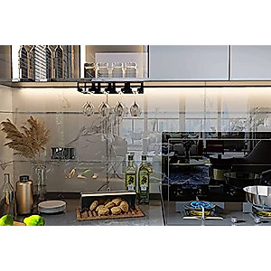 Household Wine Glass Rack, Wine Cabinet Goblet Rack, Wine Glass Rack, Wine Rack Hanging Rack 2 Packs