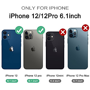 SURITCH Compatible with iPhone 12/iPhone 12 Pro Clear Case 6.1 Inch,[Built in Screen Protector] Luxury Crown Sparkle Diamond Bling Crystals Full Body Rugged Cover for Girls Women (Rose Gold)