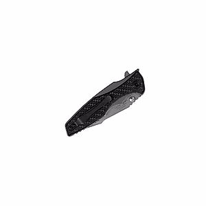 Zero Tolerance Hinderer CF Pocketknife; 3.5-Inch Blade of 20CV Stainless Steel; Titanium Handle with Glow-in-The-Dark Carbon Fiber Overlay, Frame Lock, Made in The USA (0393GLCF)