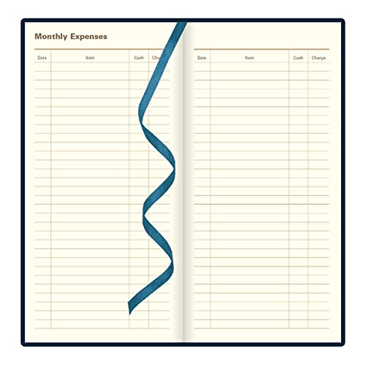 Letts of London Signature Weekly/Monthly Planner, 12 Months, January to December, 2024, Bonded Leather, Slim Size, 6.625" x 3.25", Blue (C38SUBE-24)