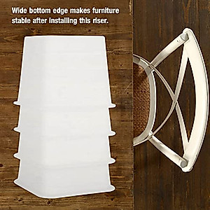 Bunion Toe Separator,Chair Riser, 4pcs Bed Chair Riser Furniture Sofa Lifter Heighten Raising Tool Set(White)