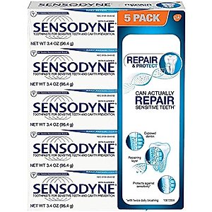 Sensodyne 980066854 Repair and Protect 5 Pack/ 3.4 oz, Shape