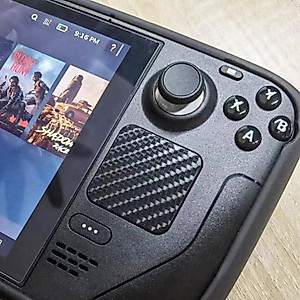 TGDPLUE Back Button Enhancement Set for Steam Deck/Steam Deck OLED/Legion Go 8.8,Kit with Touchpad Protect Skin,90 Degree Right Angle USB-C Male to USB-C Female Adapter,Thumb Grip Caps for Valve Deck