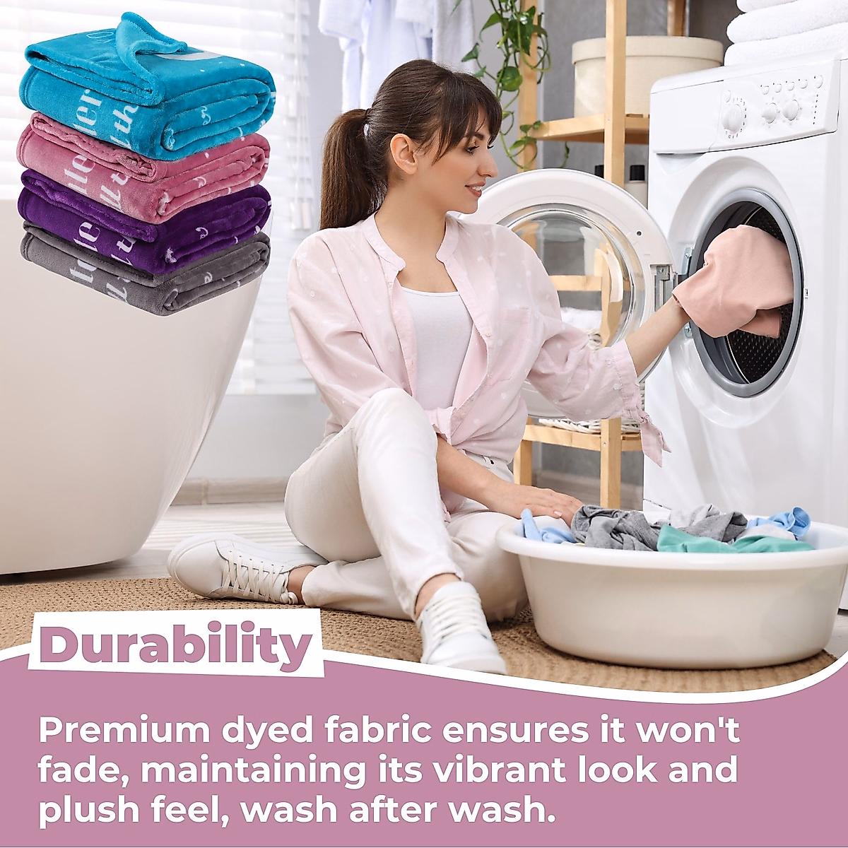 FILO ESTILO Daughter Gifts from Dad, Mom for Christmas, Daughter Throw Blanket Bedroom Décor for Girls, Birthday Gifts for Daughter, Unique Presents for Daughters 60x50 Inches (Pink)