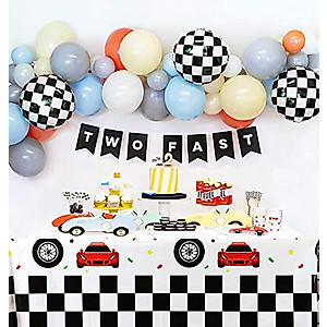 GGDE 1 Pcs Racing Car Theme Party Plastic Table Cover Boys Birthday Party Decorations Supplies