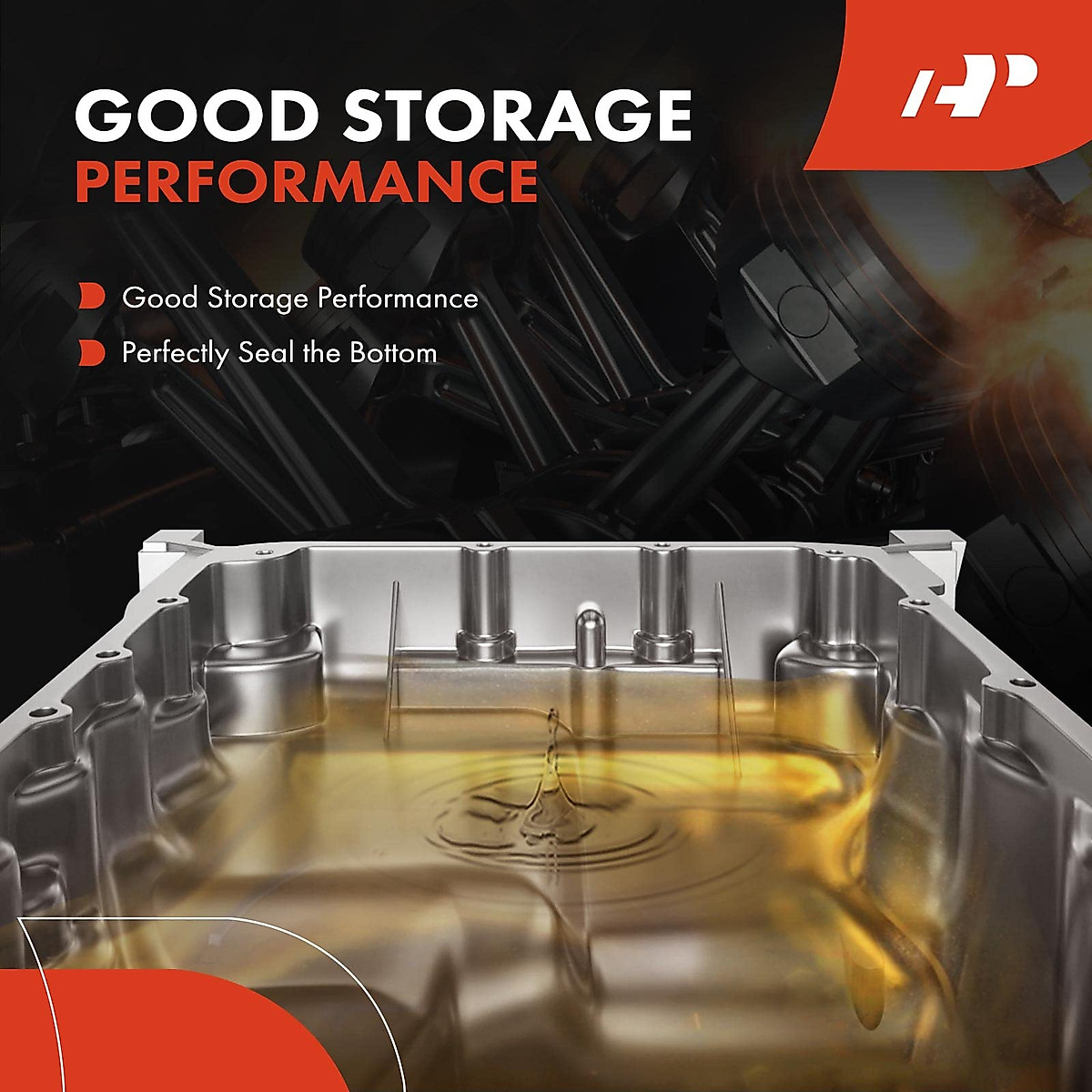 A-Premium Engine Oil Pan Sump with Drain Plug Compatible with Mercruiser OMC Yamaha Marine