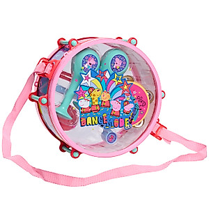 Peppa Pig Party Drum Set, 10-Pieces, 6 Musical Instruments, Pretend Play, Musical Education, Kids Toys for Ages 18 Month, Amazon Exclusive by Just Play