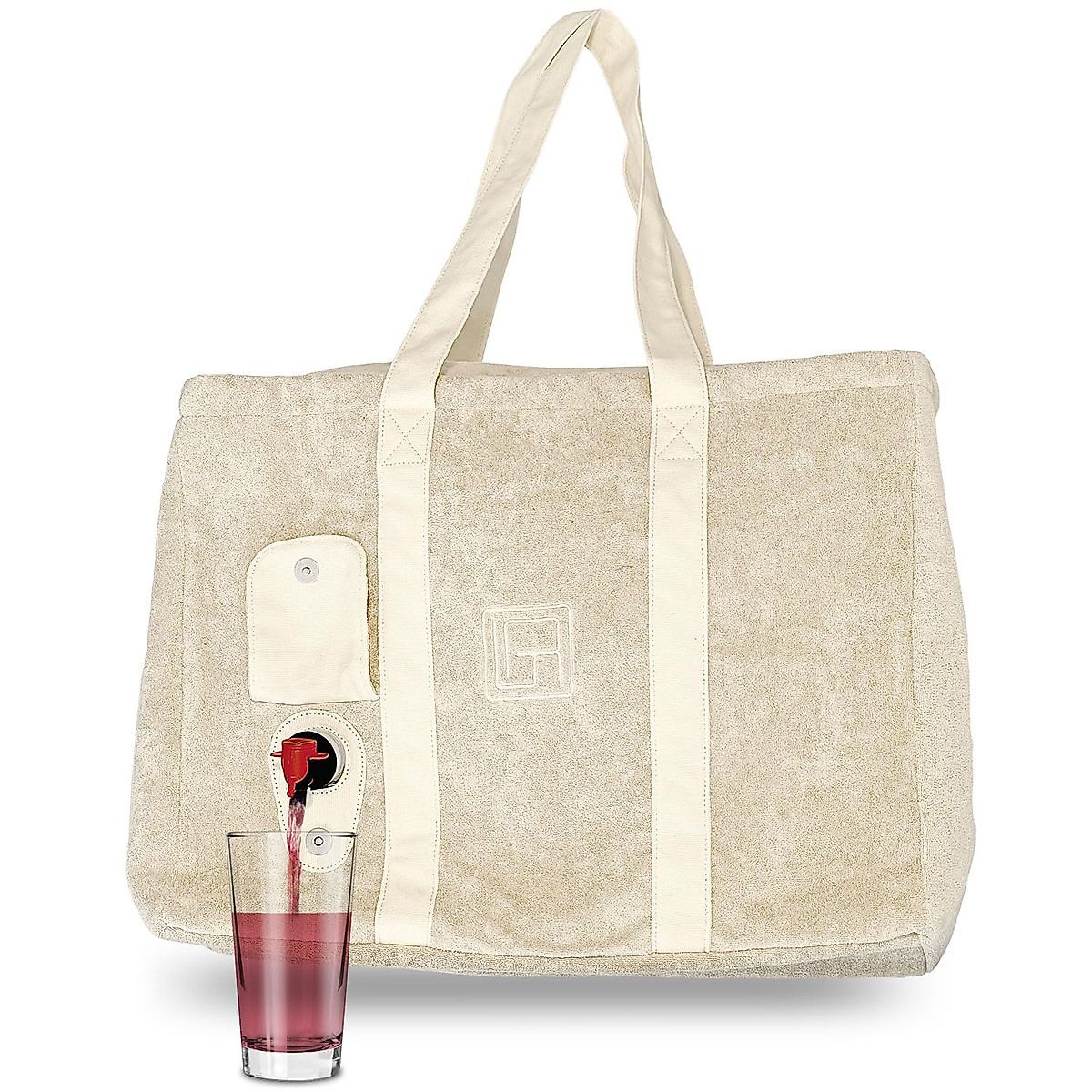 Baseline IGR Tote Bag | Large Elegant and Versatile Tote Purse | Internal Cooler Bag | Long Canvas Strap | Beach Fashion Shoulder Bag